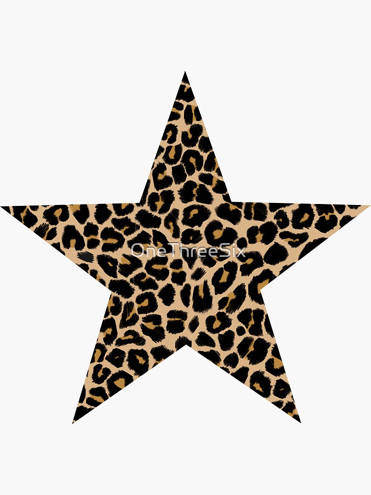 "Leopard Print Traditional Colours" Sticker for Sale by OneThreeSix ...