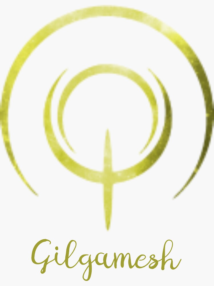 "Gilgamesh Seal" Sticker by Scorched-Dreams | Redbubble