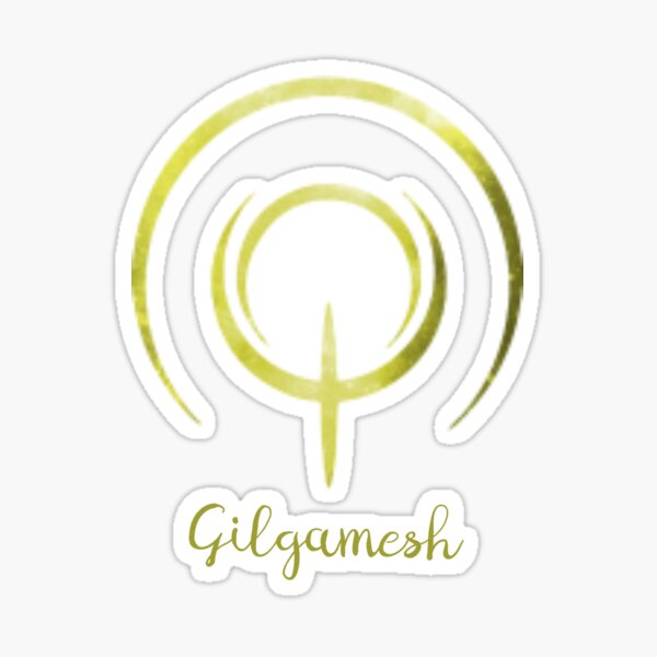 "Gilgamesh Seal" Sticker by Scorched-Dreams | Redbubble