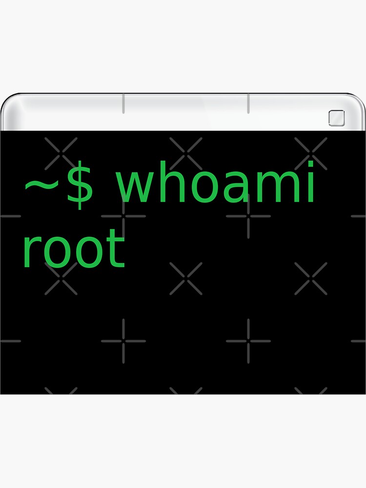 "Linux Hacker Bash Terminal whoami: root " Sticker for Sale by clubtee ...