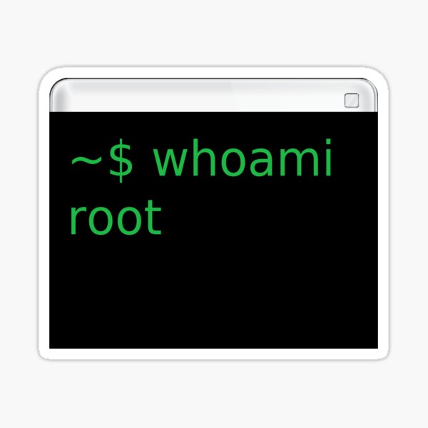 "Linux Hacker Bash Terminal whoami: root " Sticker for Sale by clubtee ...
