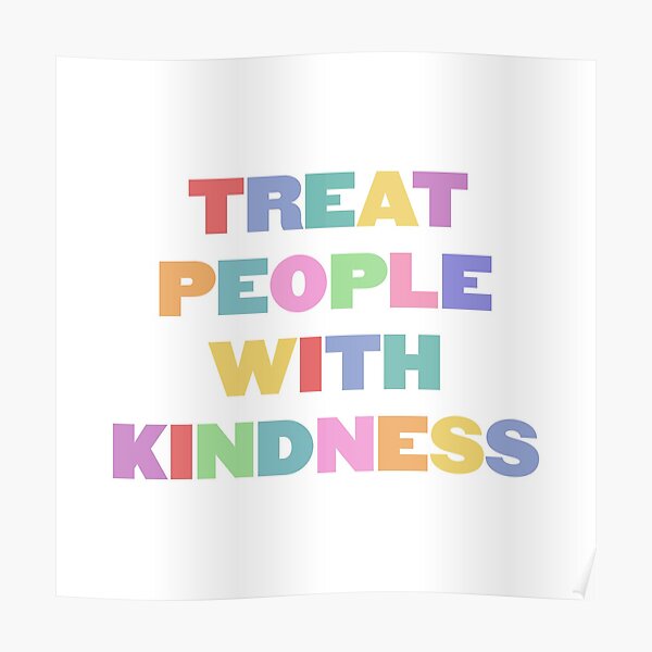 "Harry Styles Treat People With Kindness - Rainbow" Poster for Sale by ...