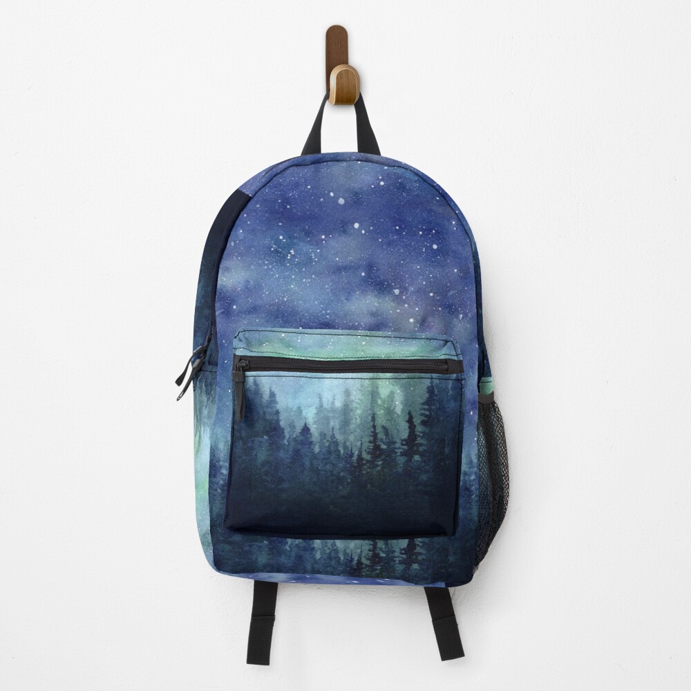 "Galaxy Northern Lights" Backpack for Sale by olga-shvartsur | Redbubble