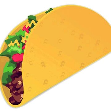 "Taco Emoji" Sticker for Sale by Morgan Turrentine | Redbubble