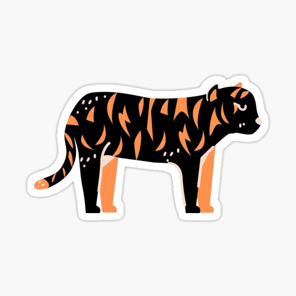 "inverted tiger" Sticker for Sale by cutiemaria | Redbubble