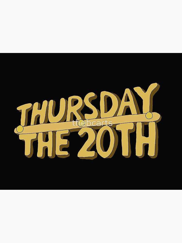 "The Simpsons Thursday the 20th" Poster by thebcarts | Redbubble