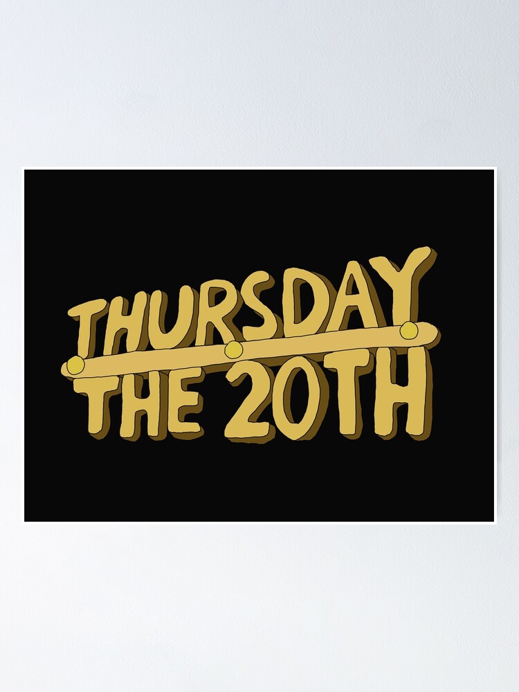 "The Simpsons Thursday the 20th" Poster for Sale by thebcarts | Redbubble