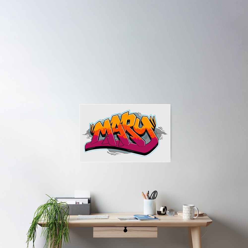 "Mary Graffiti Name" Poster for Sale by NameGraffiti | Redbubble