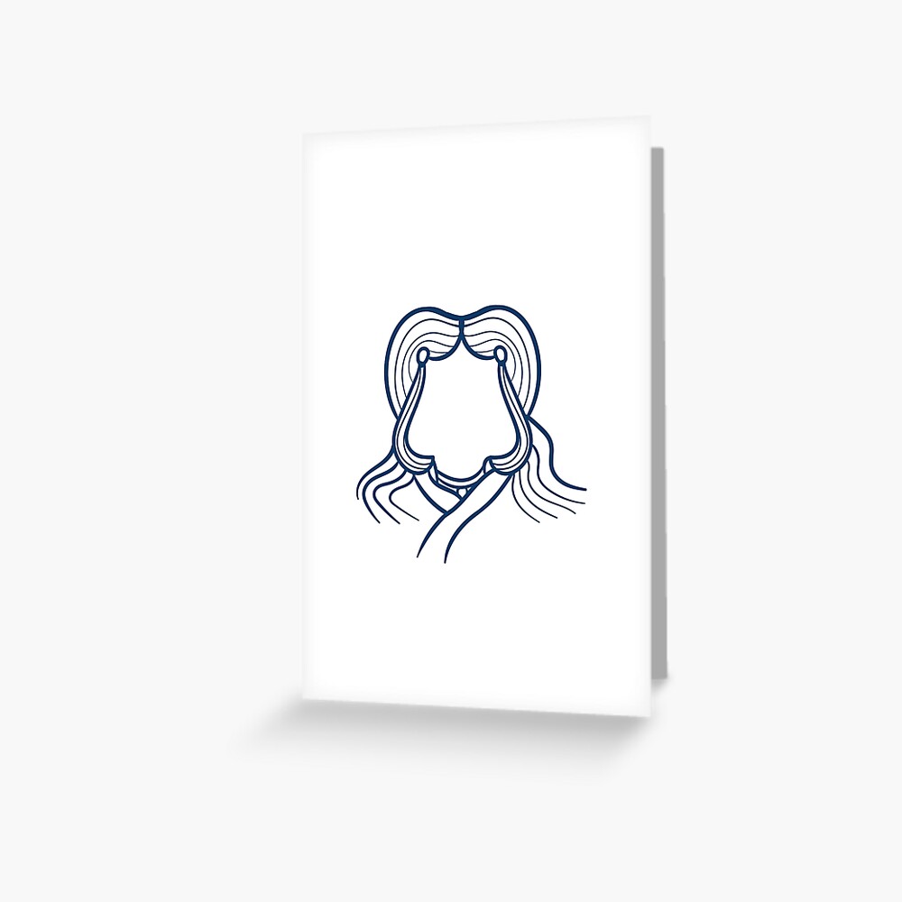 "Katara Outline Silhouette" Greeting Card for Sale by Dzulhan | Redbubble