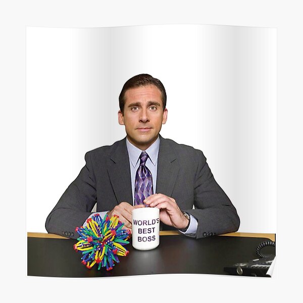 "The Office | Michael Scott | Worlds Best Boss" Poster by ...