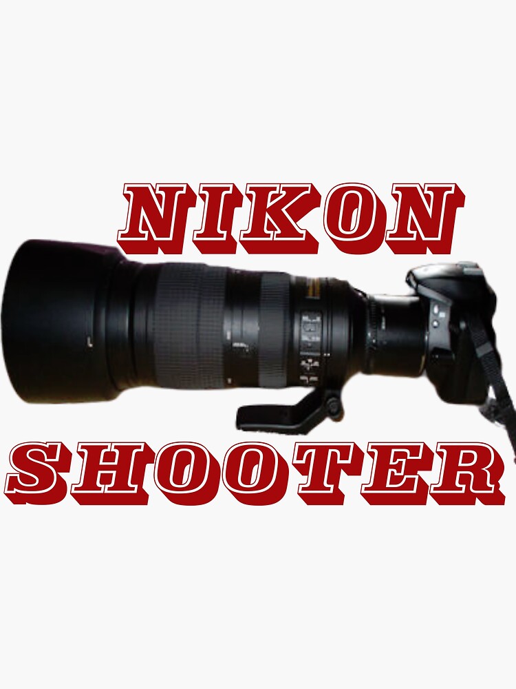 "Nikon Shooter" Sticker for Sale by jsavagephoto1 | Redbubble