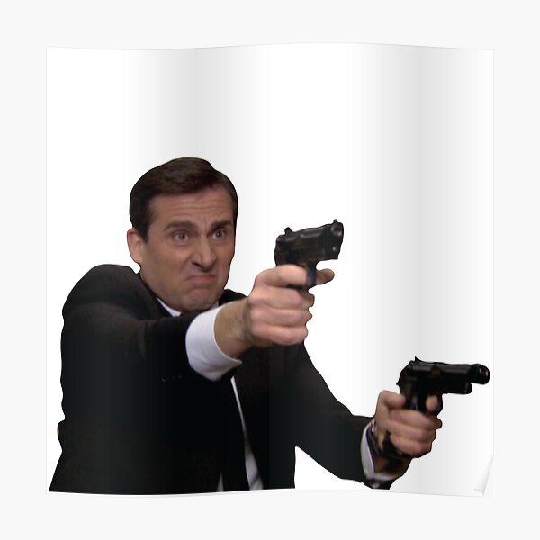 "Michael Scott | Michael Scarn | Threat Level Midnight" Poster for Sale ...