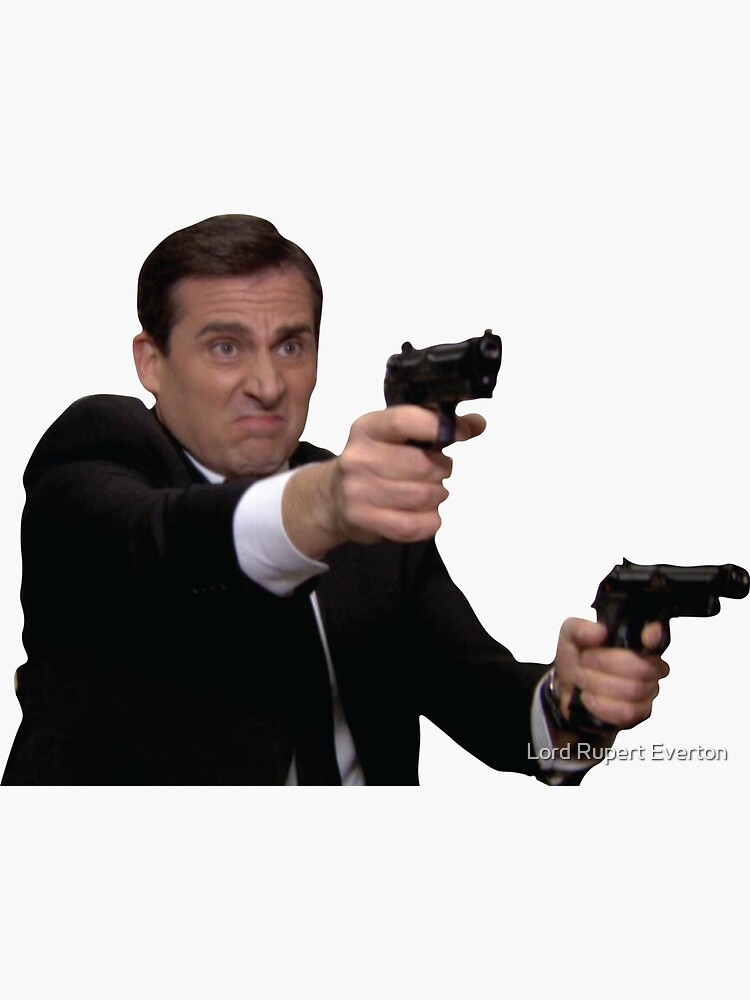"Michael Scott | Michael Scarn | Threat Level Midnight" Sticker for ...