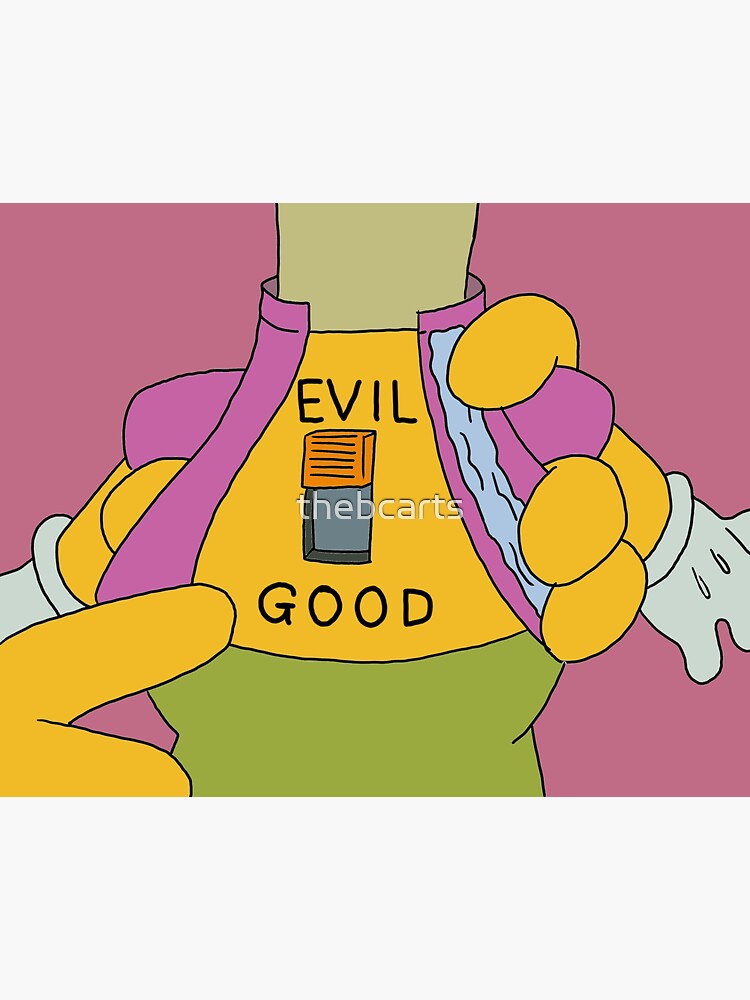 "Simpsons Evil Krusty Doll" Sticker for Sale by thebcarts | Redbubble