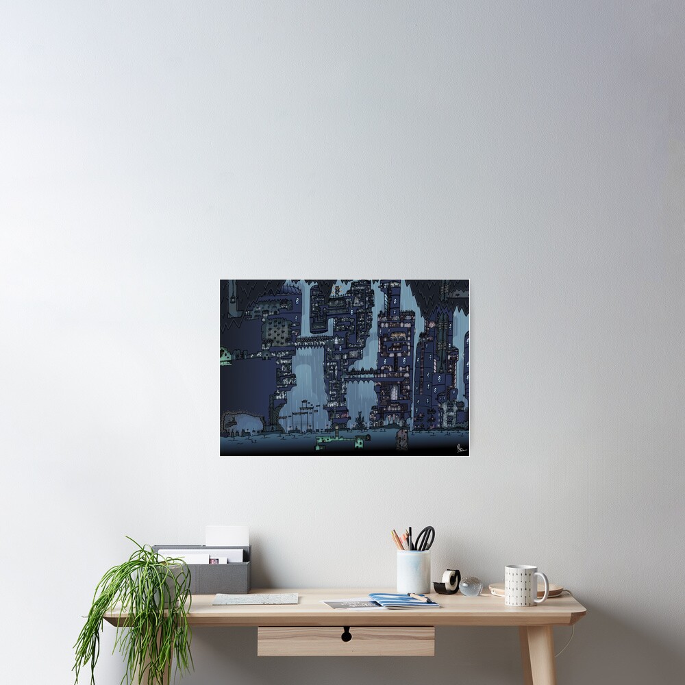 "City of tears map - Hollow Knight" Poster for Sale by Destiny-77 ...
