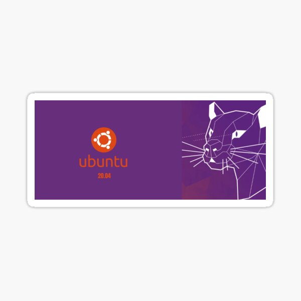 "Ubuntu 20.04" Sticker by babidi34 | Redbubble