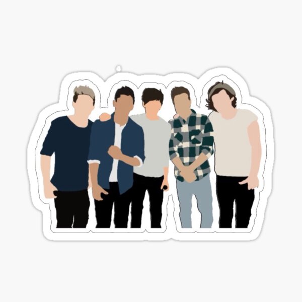 "One direction " Sticker for Sale by gublerarts | Redbubble