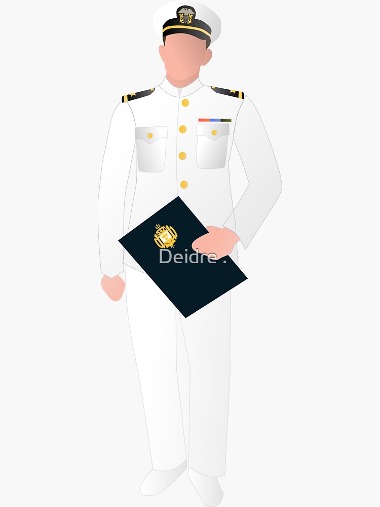 "USNA Ensign Commissioning" Sticker for Sale by Deidredeedra | Redbubble