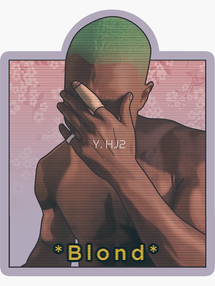 "Frank Ocean *Blond*" Sticker for Sale by Y. HJ2 | Redbubble