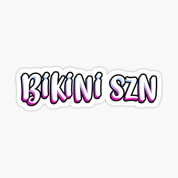 "bikini season sticker" Sticker by marniestickers | Redbubble
