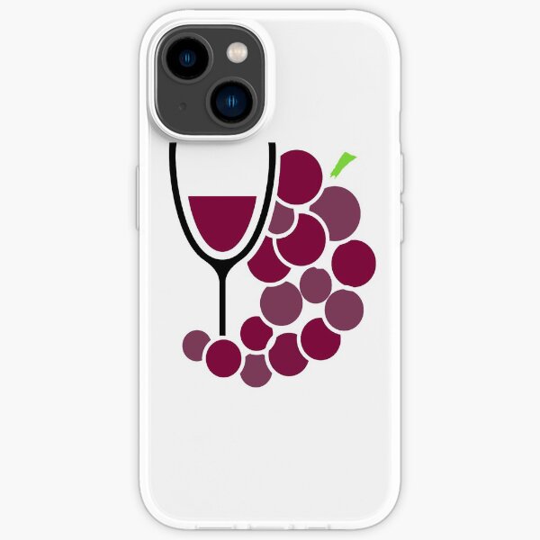"Abstract Cluster of Grapes With Glass of Wine" iPhone Case for Sale by ...