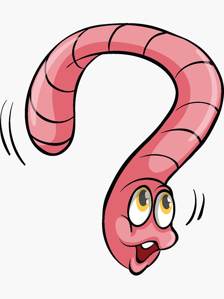 "Cool Worm" Sticker by modnattasit | Redbubble