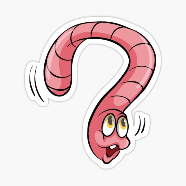 "Cool Worm" Sticker by modnattasit | Redbubble