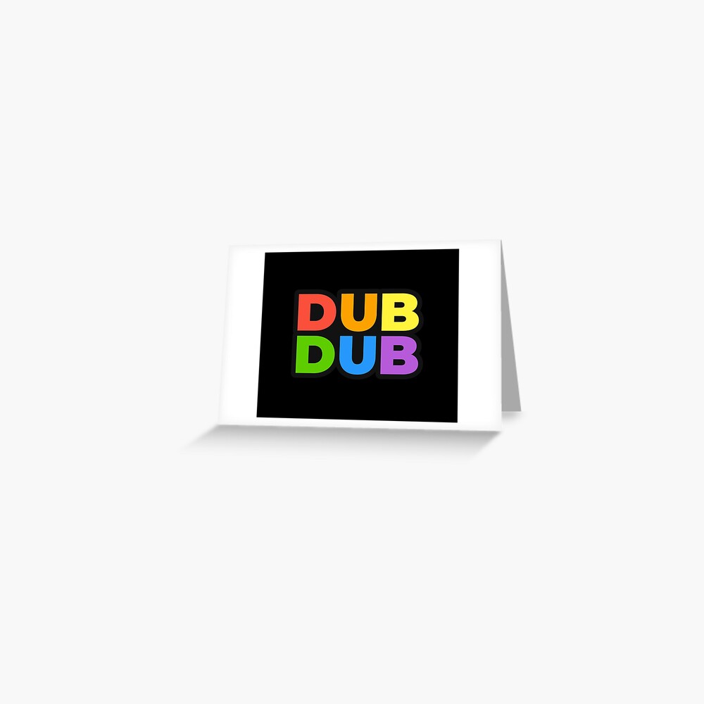 "Dub Dub Logo" Greeting Card for Sale by MtzArte | Redbubble