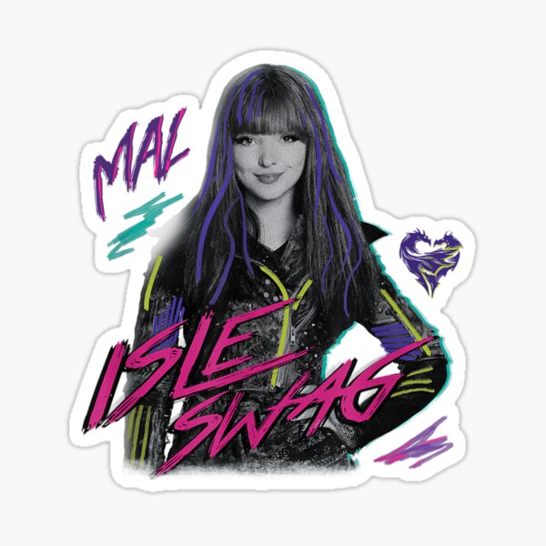 "Descendants.2 Mal Isle Swag" Sticker by maestriashley | Redbubble