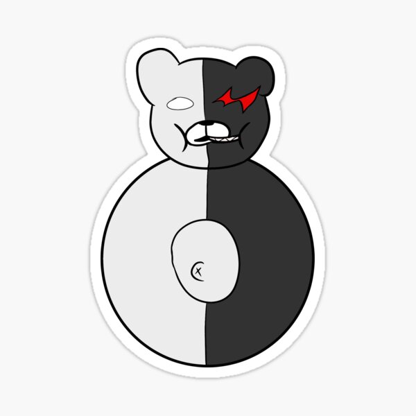 "Cursed circle monokuma" Sticker for Sale by MelonPop69 | Redbubble