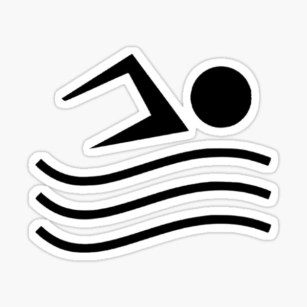 "Swim" Sticker for Sale by Kryslor | Redbubble