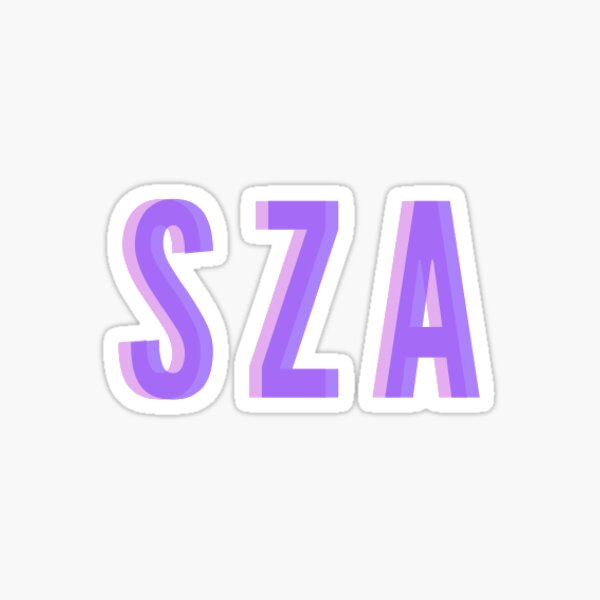"SZA" Sticker for Sale by hetalp04 | Redbubble