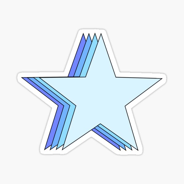 "Blue Star " Sticker for Sale by cassiesantella | Redbubble