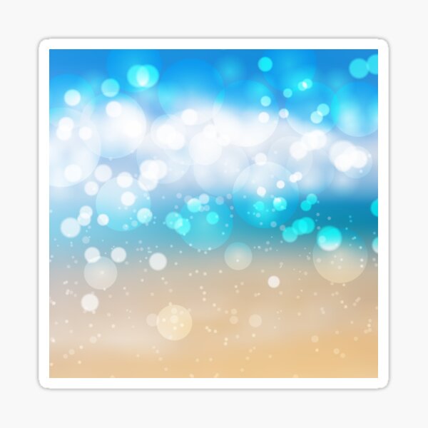 "beach bokeh" Sticker by balasoiu | Redbubble