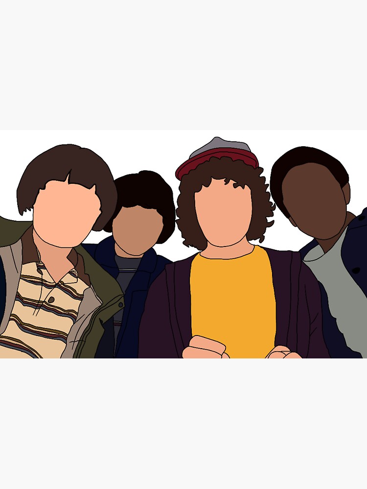 "Stranger Things | Will, Mike, Dustin & Lucas" Sticker for Sale by ...