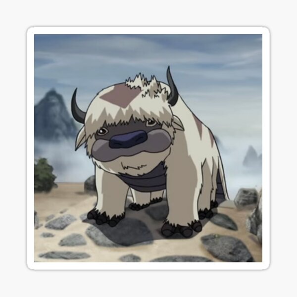 "appa with bed head" Sticker for Sale by dgami | Redbubble