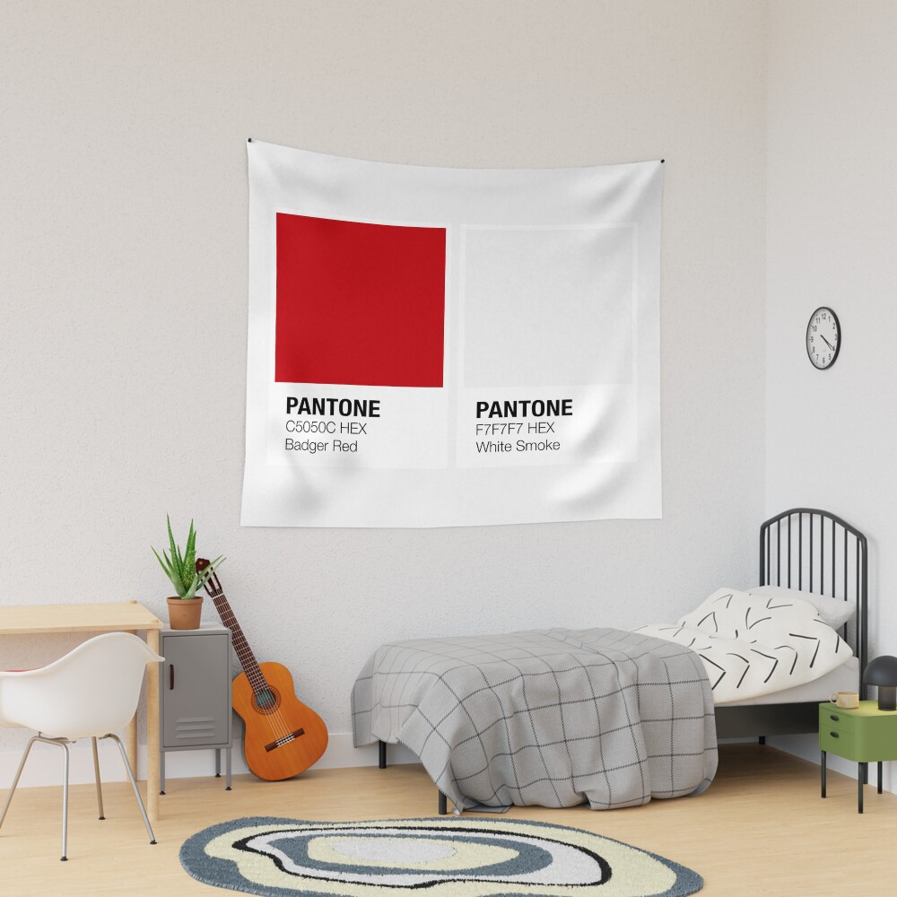 "Red and White Pantone" Poster for Sale by ec0naway | Redbubble