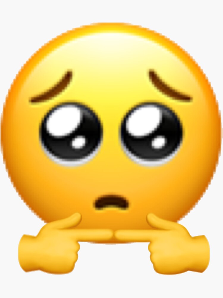 Pegatina «Emoji tímido» de stickersbylyla | Redbubble