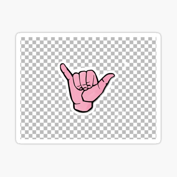 "YOLO HAND SIGN" Sticker by Stickersbynk | Redbubble