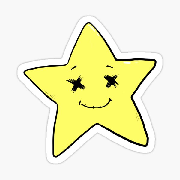 "Smiley Star Sticker" Sticker for Sale by dasyiie | Redbubble