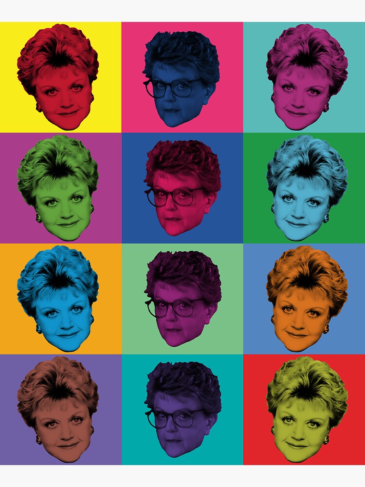 "PopArt Jessica Fletcher" Sticker by lollypopninja | Redbubble