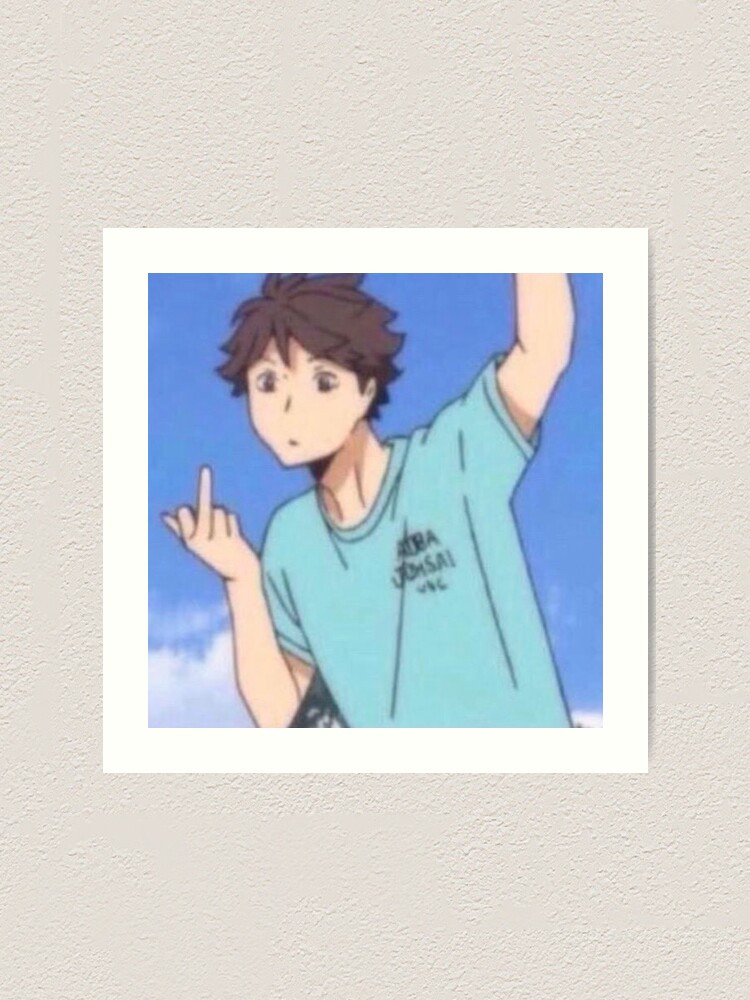 "Haikyuu!! Oikawa Tooru Meme" Art Print by itskalymydudes | Redbubble