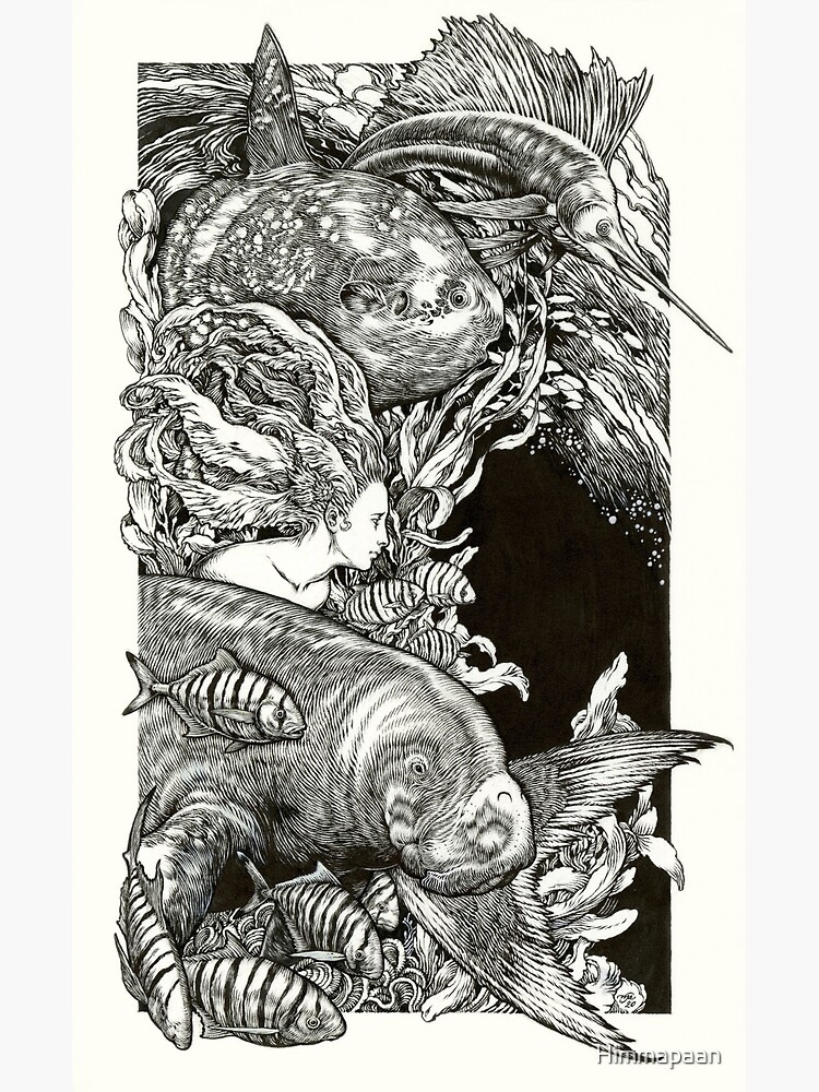 "Two Sirens" Art Print for Sale by Himmapaan | Redbubble