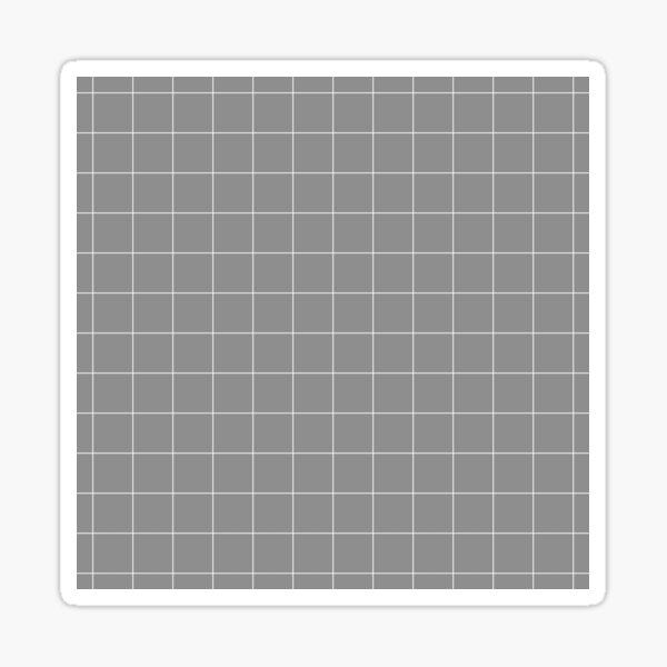 "Windowpane Check Grid (white/gray)" Sticker for Sale by designminds ...