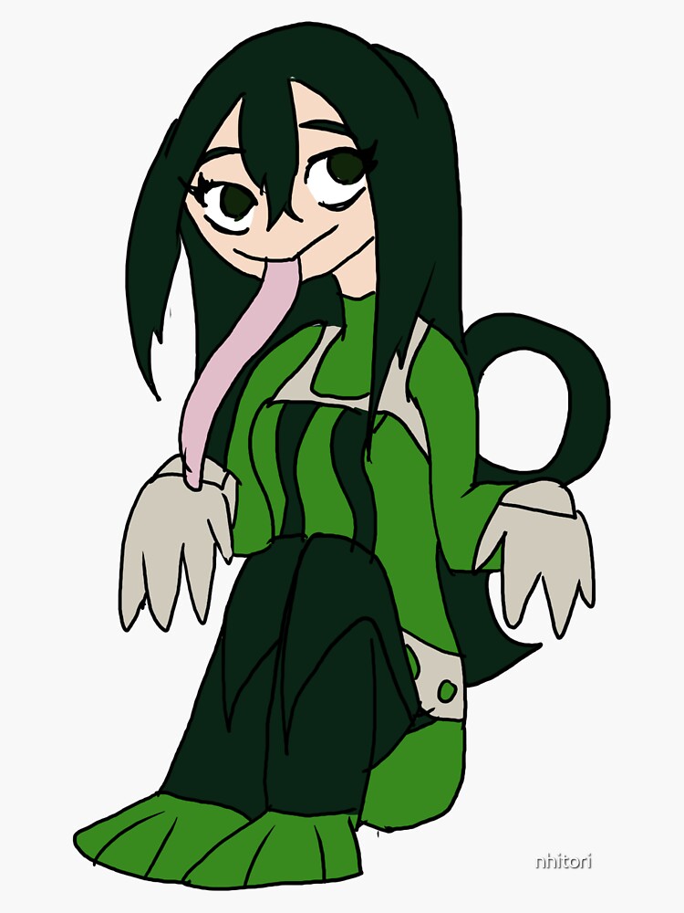 "Froppy Tsuyu Asui My Hero Academia Chibi Sticker, Pin, + Others ...