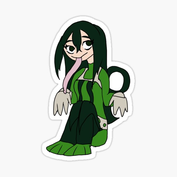 "Froppy Tsuyu Asui My Hero Academia Chibi Sticker, Pin, + Others ...