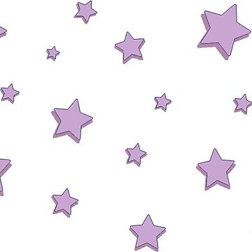 "lavender stars pack" Sticker for Sale by baddiedesigns | Redbubble