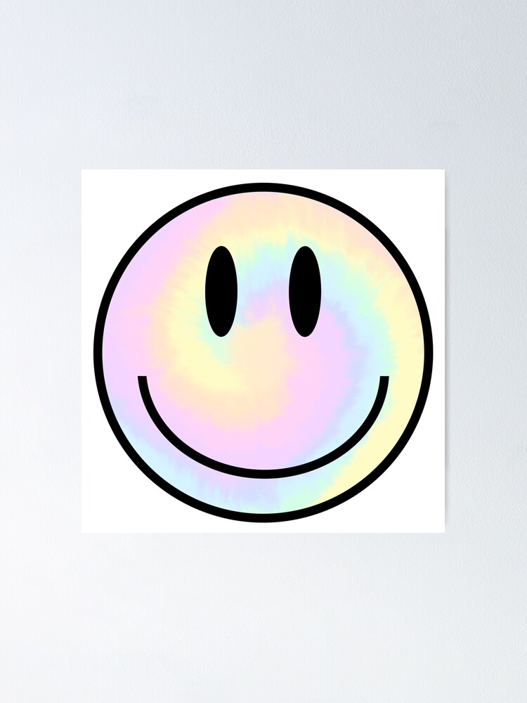 "pastel rainbow smiley face" Poster by createdbymolly | Redbubble