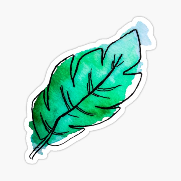 "Leaf" Sticker for Sale by ohmyguacamole | Redbubble