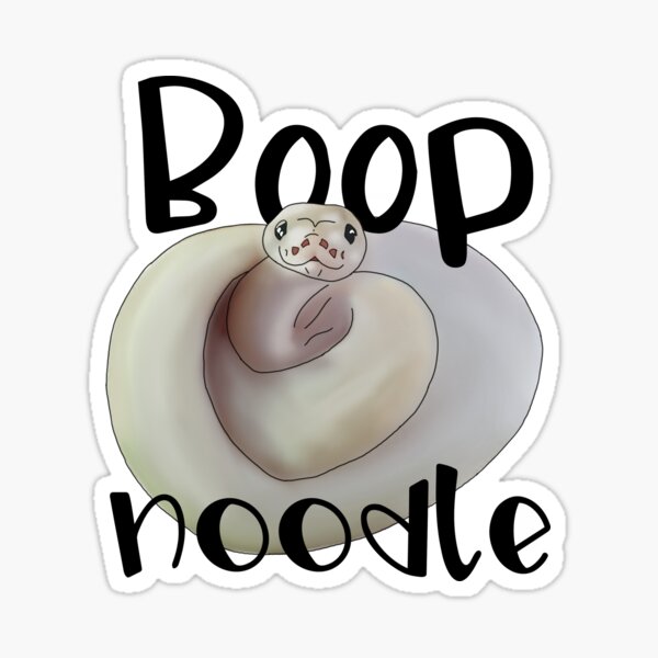 "Boop Noodle Ball Python" Sticker by lyng-953 | Redbubble